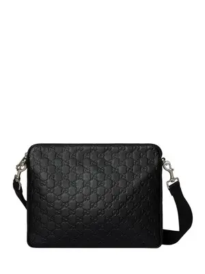 Gucci Gg Emblem Medium Shoulder Bag - Black