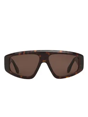 Alaïa Mask 92 Sunglasses - Brown