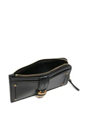 Chloé Paddington Leather Card Case - Black