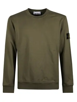 Men's Stone Island Green Sweaters