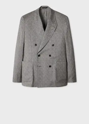 Paul Smith Wool Jacquard Double-breasted Blazer