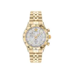 Versace Hellenyium Chrono Bracelet Watch - Gold