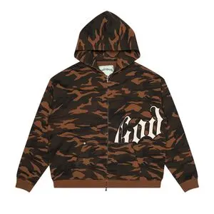 GODSPEED Og Logo Camo Sweatsuit - Brown