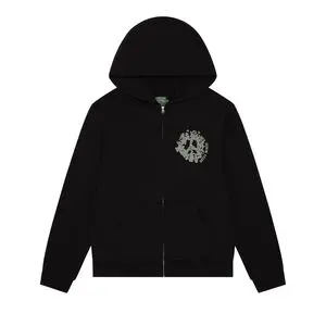 DENIM TEARS Denim University Zip Hoodie - Black