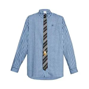 Vetements Tie Detailed Shirt - Blue