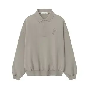 Fear Of God Classic Polo Sweatshirt 'smoke - Grey