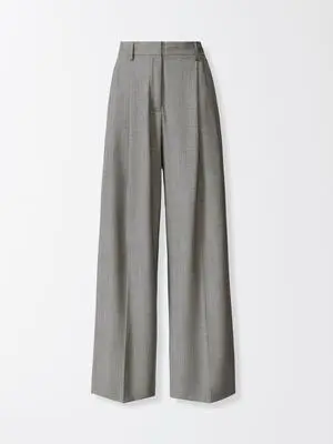 Fabiana Filippi Tailored Wide Leg Pants - Grey