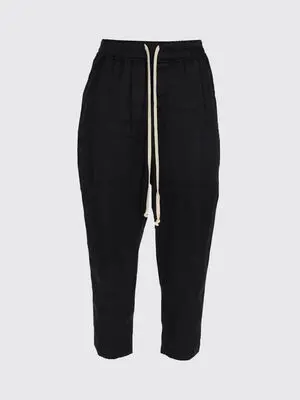 Rick Owens Drawstring Cropped Trousers - Black