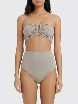 Rick Owens Strapless Ruched Swimsuit