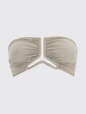 Rick Owens Strapless Ruched Swimsuit