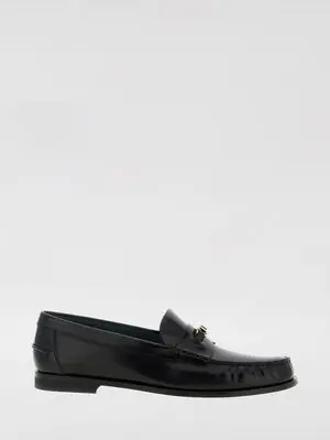 TOD'S Leather Loafer With Horsebit Detail - Black