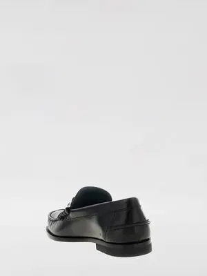 TOD'S Leather Loafer With Horsebit Detail - Black