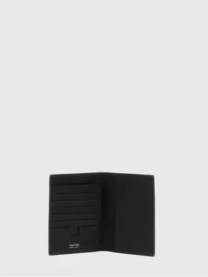TOM FORD Grained Calfskin Bifold Wallet With Logo