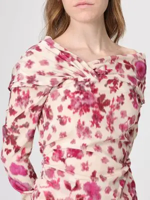 Isabel Marant Étoile Off-the-shoulder Floral Print Blouse - Pink