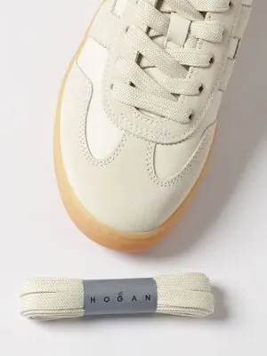 Hogan Paneled Sneakers - Beige