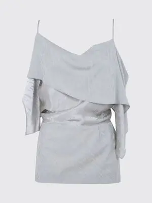 MAISON MARGIELA Draped Off-shoulder Top - Grey