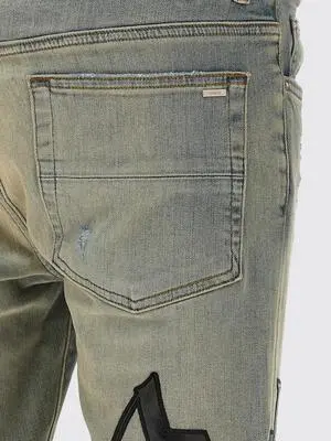 Amiri Distressed Logo Jeans