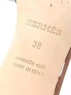 Hermès 2000s Oasis H Cut-out Sandals