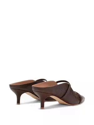 MALONE SOULIERS Maureen Embossed-leather Mules