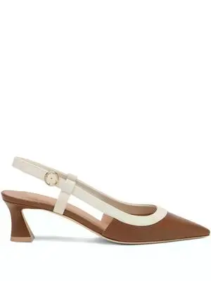 MALONE SOULIERS Tate Leather Slingback Pumps