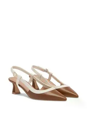 MALONE SOULIERS Tate Leather Slingback Pumps