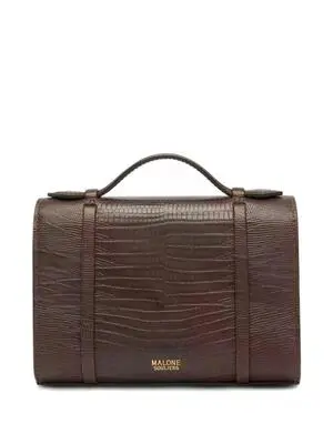 MALONE SOULIERS Embossed Leather Top Handle Bag