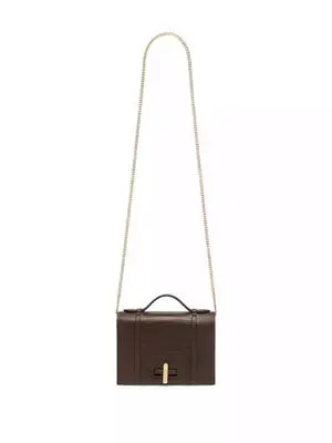 MALONE SOULIERS Embossed Leather Top Handle Bag