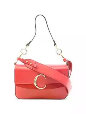 Chloé 10s Small Double Carry Leather Shoulder Bag