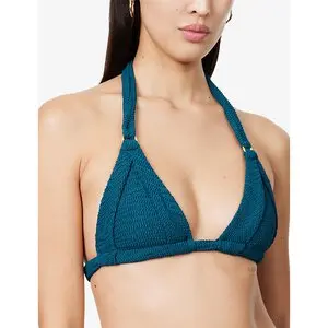 Monday Swimwear Morocco Crinkle Triangle Bikini Top