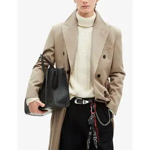 The Kooples Double-breasted Belted Cotton Trench Coat
