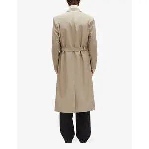 The Kooples Double-breasted Belted Cotton Trench Coat