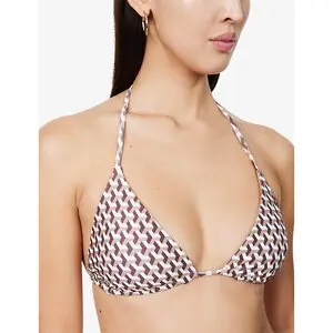 Monday Swimwear Palma Geometric Triangle Bikini Top