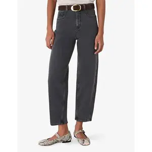 Whistles Barrel-leg Stretch-denim Jeans - Grey