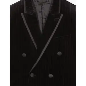 The Kooples Double-breasted Velvet Suit Jacket