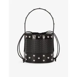 The Kooples Stud-embellished Leather Bucket Bag
