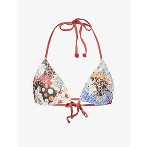Agua Bendita Lolita Quilt Bikini Top - Multicolor