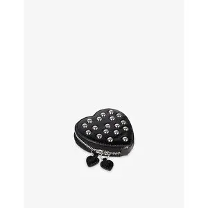 The Kooples Stud-embellished Leather Coin Purse