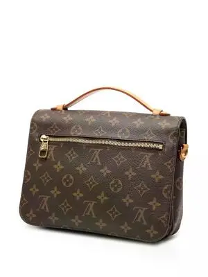 LOUIS VUITTON 2016 Monogram Pochette Metis Satchel