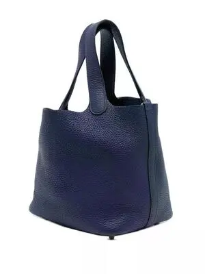 Hermès Clemence Picotin Lock 18 Handbag - Blue