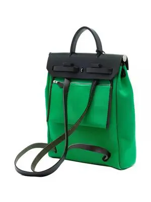 Hermès 2019 Toile Herbag A Dos Zip Retourne Backpack