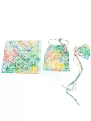 LOUIS VUITTON 2020 Virgil Abloh Monogram Watercolor Bandana And Mask Set - Multicolour
