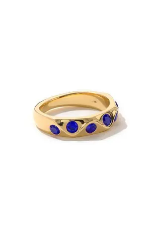 MARK HENRY Sculpted Wave Gemstone Fine Ring Sapphire