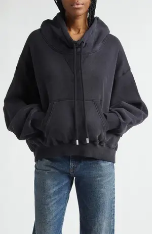 R13 Cotton-blend Crop Hoodie