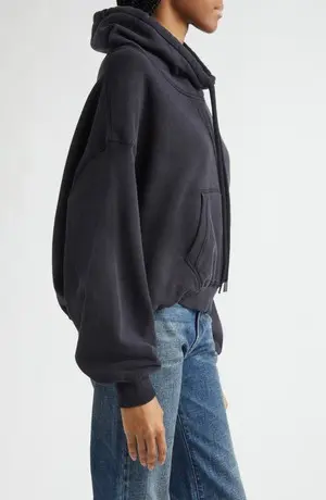 R13 Cotton-blend Crop Hoodie