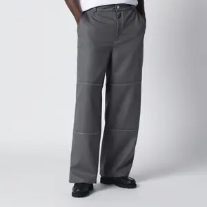 Ami Wool Canvas Workwear Trousers
