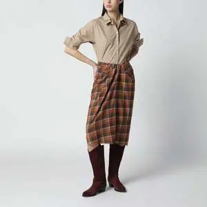 6397 Tartan Wool-blend Skirt - Multicolor