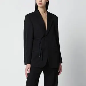 Balenciaga Tie Detailed Outerwear For Women