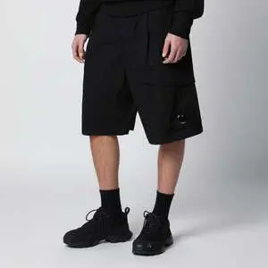 C.P. COMPANY Cotton Bermuda Shorts - Black