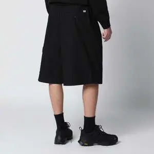 C.P. COMPANY Cotton Bermuda Shorts - Black