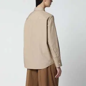 RÓHE Shirt With Removable Double Collar - Beige